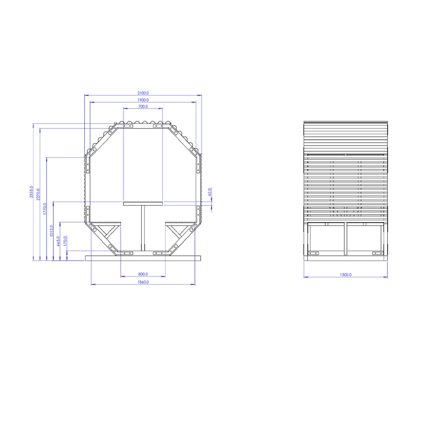 Sustainable Outdoor Seating Pods Melbourne | ReBoxCo – CERES Fair Wood