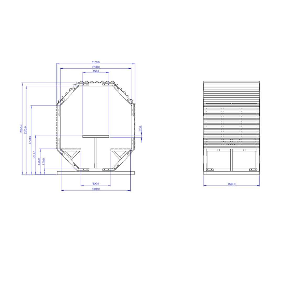 Sustainable Outdoor Seating Pods Melbourne | ReBoxCo – CERES Fair Wood